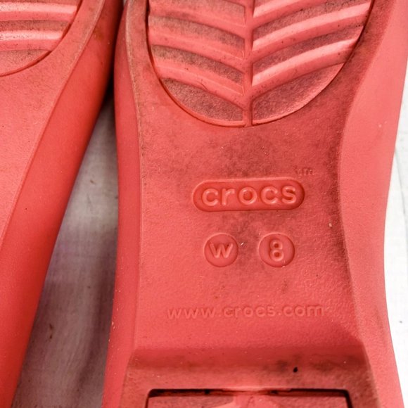 CROCS | Shoes | Free Ship Crocs Eve Flat Iconic Comfort Coral Pink ...